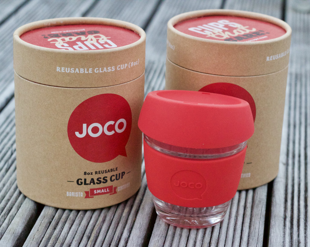 Joco Reusable Glass Cup (Red) – Mouthwater Coffee Company
